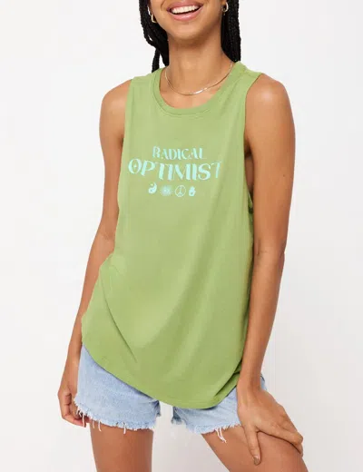 Spiritual Gangster Radical Optimist Jade Tank In Green | ModeSens