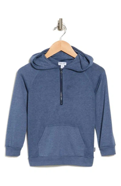 Splendid Kids' Maverick Half-zip Hoodie In Deep Navy | ModeSens