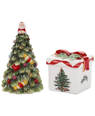 Spode Christmas Tree Tree And Gift Box Salt Pepper Set In No Color ...