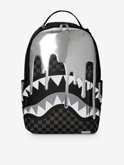Sprayground Kids Metallic Drips Dlxsv Backpack In Black | ModeSens