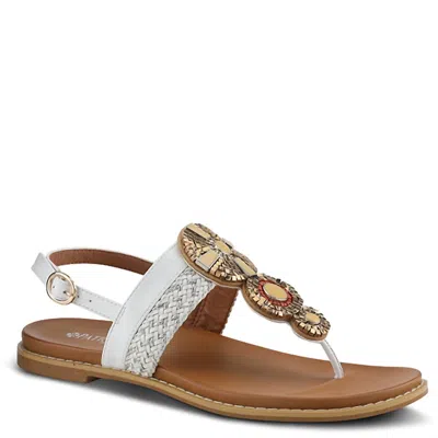 Spring Step Shoes Women's Patrizia Zinzibar Sandal In Brown/white In ...
