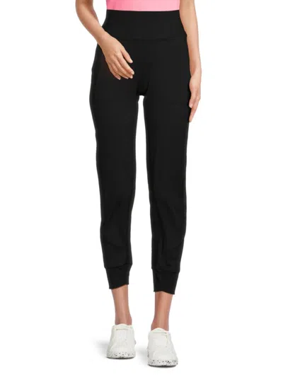 Spyder Women's Solid High Rise Joggers In Black | ModeSens