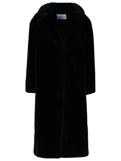 Stand Studio 'maria' Black Faux Fur Coat | ModeSens