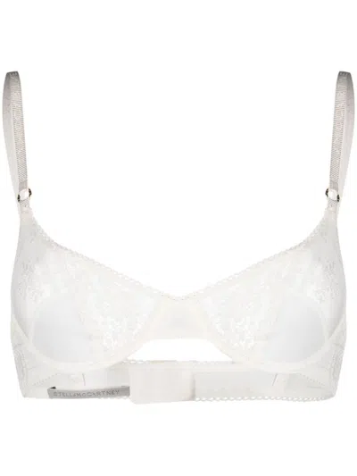 Stella Mccartney Lace-detail Underwire Bra In White | ModeSens