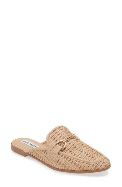 Steve Madden Kordyn Horsebit Mule In Tan Raffia | ModeSens