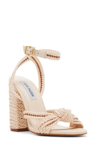 Steve Madden Malou Heel In Bone Woven | ModeSens