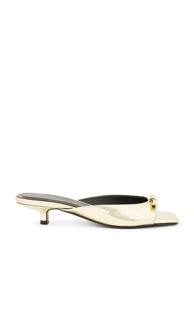 Steve Madden Meme Mule In Gold | ModeSens