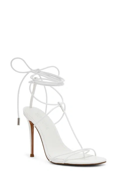 Steve Madden Temptation Strappy Sandal In White | ModeSens