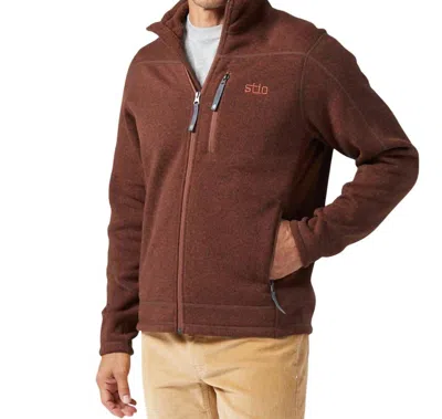 Stio Men's Wilcox Fleece Jacket In Lodge Beam Heather In Multi | ModeSens