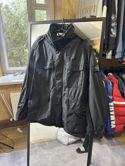 Pre-owned Stone Island David Tela Light Tc Jacket In Black | ModeSens