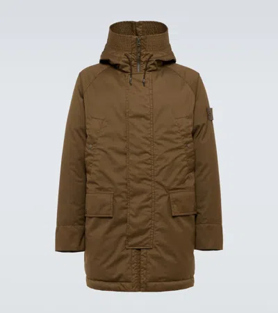 Stone Island Daunenjacke Ghost Compass Aus Twill In Grün | ModeSens