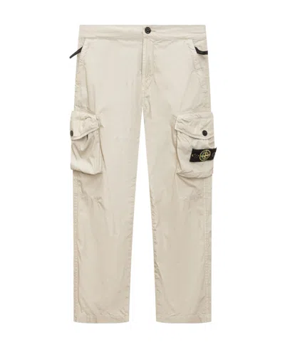 Stone Island Logo Overalls In Nude | ModeSens