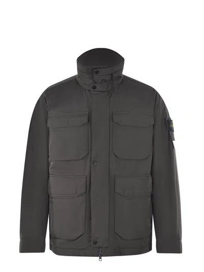 Stone Island Micro Twill Jacket With Primaloft Insulation Technology ...