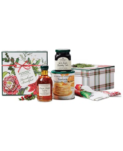 Stonewall Kitchen Holiday Farmhouse Breakfast Gift Box, 4 Piece Set In ...