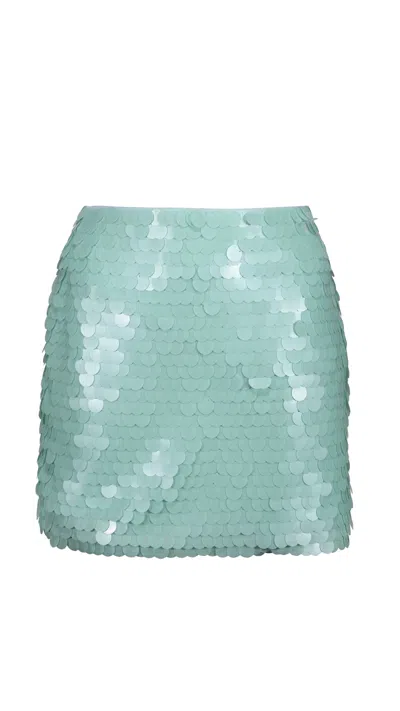 Storm Label Women's Mint Green Disc Sequin Skirt | ModeSens
