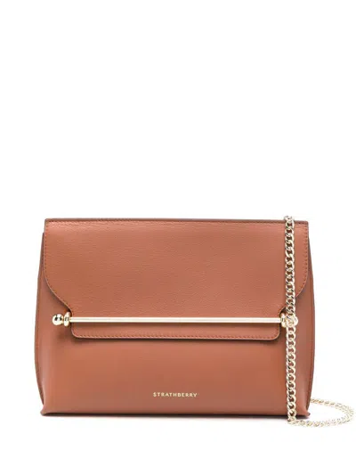 Strathberry Stylist Leather Chestnut Bags In Brown | ModeSens