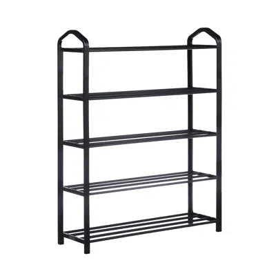 Streamdale Furniture Streamdale 5-tier Stackable Shoe Rack In Black ...