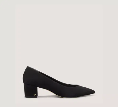 Stuart Weitzman Klara 50 Block Pump The Sw Outlet In Black | ModeSens