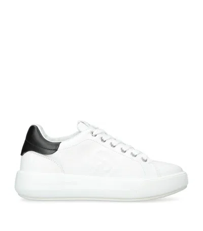 Stuart Weitzman Leather Sw Pro Sneakers In White | ModeSens