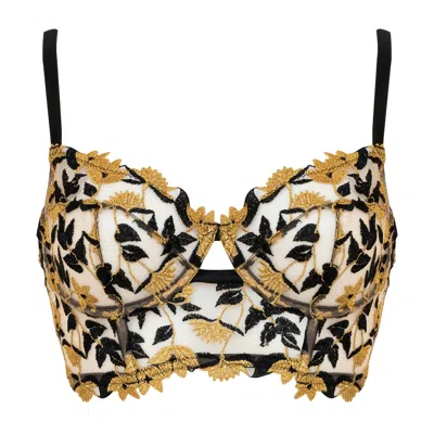 Studio Pia Women's Black Soraya Longline Bra In Jet | ModeSens