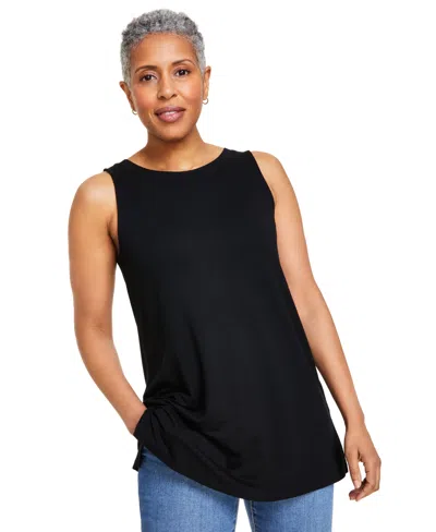 Style & Co Women's Layering Tank Top, Created For Macy's In Deep Black ...