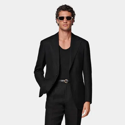 Suitsupply Black Relaxed Fit Roma Suit | ModeSens