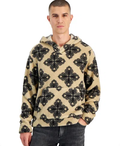 Sun + Stone Men's Tate Mosaic-print Fleece Hoodie, Created For Macy's ...