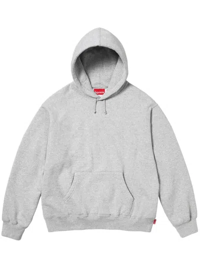 Supreme Satin-appliqué "grey" Hoodie | ModeSens
