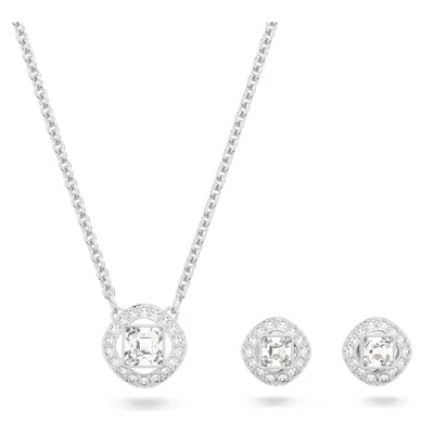 Swarovski Angelic Square Set In White | ModeSens