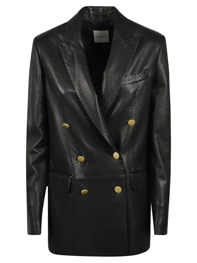 Tagliatore Women's Genuine Leather Stylish Jacket In Black | ModeSens