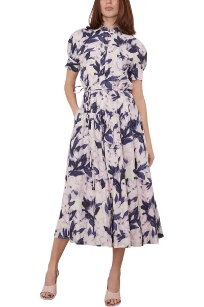 Tanya Taylor Carrington Dress In Lilac Off White In Multi | ModeSens