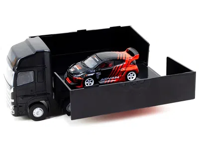 Tarmac Works Toyota "pandem" Yaris Rhd (right Hand Drive) Red And Black ...