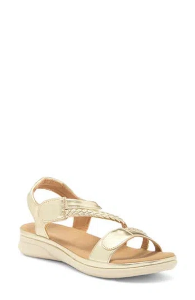 Taryn Rose Strappy Sandal In Gold | ModeSens