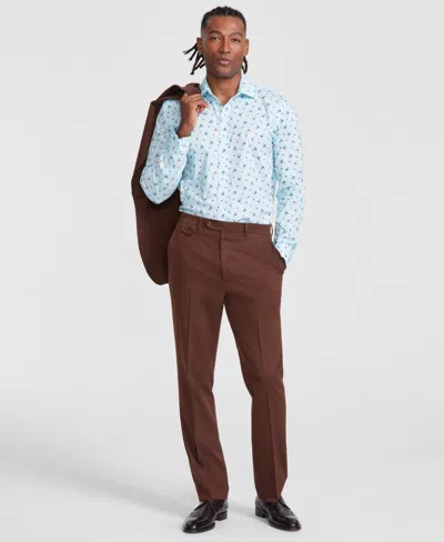 Tayion Collection Men's Classic-fit Suit Pants In Grey,tan | ModeSens