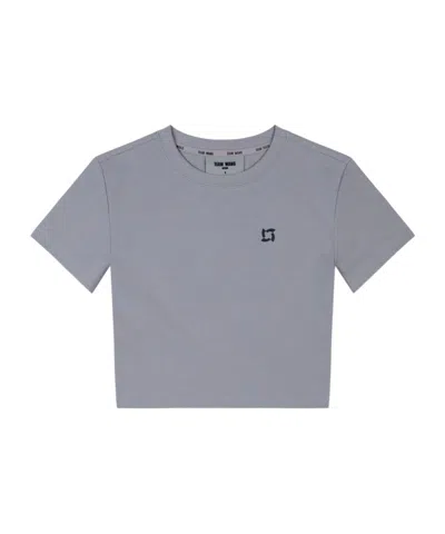 Team Wang X Chuang Asia Logo-print Cropped T-shirt In Gray | ModeSens