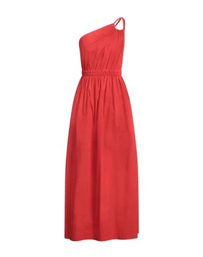 Tela Woman Maxi Dress Red Size 4 Cotton | ModeSens
