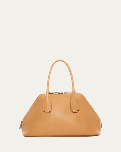 The Row Devon Medium Top-handle Bag In Saddle Leather In Frcba French ...
