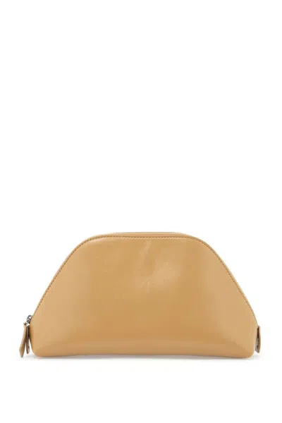 The Row Leather Devon Pouch In In Beige | ModeSens