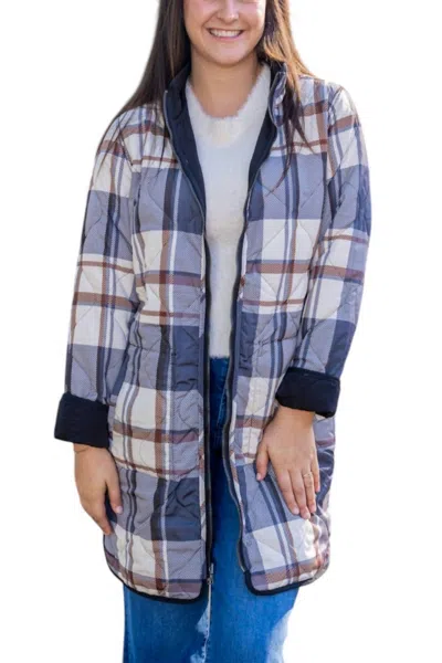 Thread & Supply Nixie Reversible Jacket In Black And Plaid In Multi | ModeSens