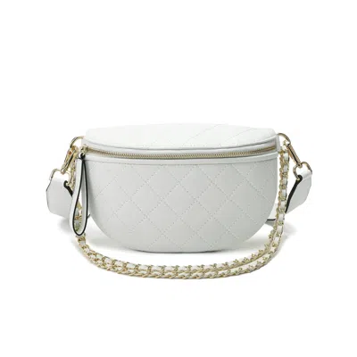 Tiffany & Fred Paris Tiffany & Fred Quilted Leather Fanny Pack In White ...