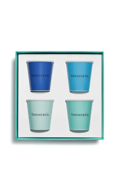 Tiffany & Co Set-of-four Bone China Coffee Cups In Blue | ModeSens
