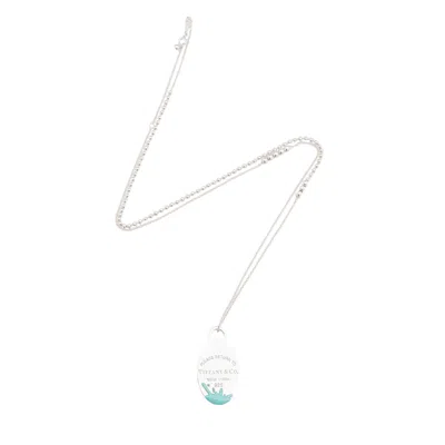 Tiffany & Co Sterling Silver Enamel Return To Tiffany Splash Necklace ...