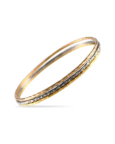 Tiffany & Co . 18k Tri-tone Bangle Bracelet Set (authentic ) | ModeSens