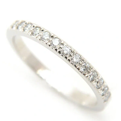 Tiffany & Co Tiffany Pt950 Diamond Half Eternity Ring In Silver | ModeSens