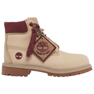Timberland Boys Preschool Varsity Chenille 6" Boots In Port/lemon ...