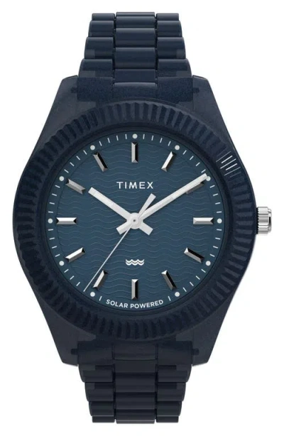 Timex ® Legacy Ocean Recycled Plastic Bracelet Watch, 42mm In Blue ...