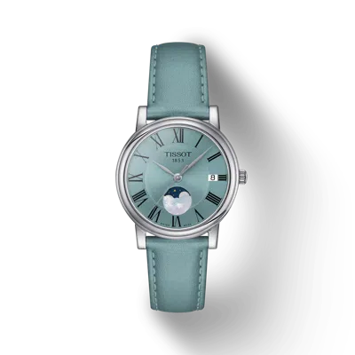 Pre-owned Tissot Carson Zhenwo Series Belt Moon Phase Quartz Women's ...