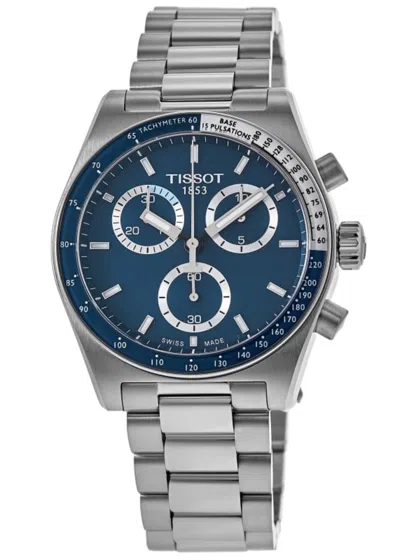 Tissot Pr516 Chronograph Quartz Blue Dial Steel Men's Watch T149.417.11 ...