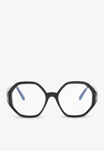 Tom Ford Essential Round Glasses In Clear | ModeSens
