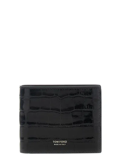 Tom Ford Logo Wallet Wallets, Card Holders Black | ModeSens